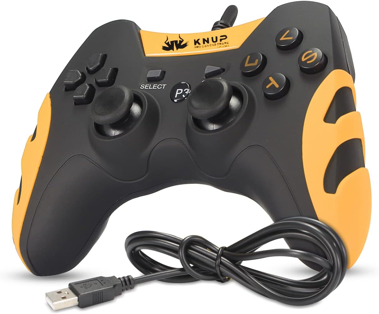 Controle USB Joystick Analógico com fio Video Game Vibratório Ps3 ...