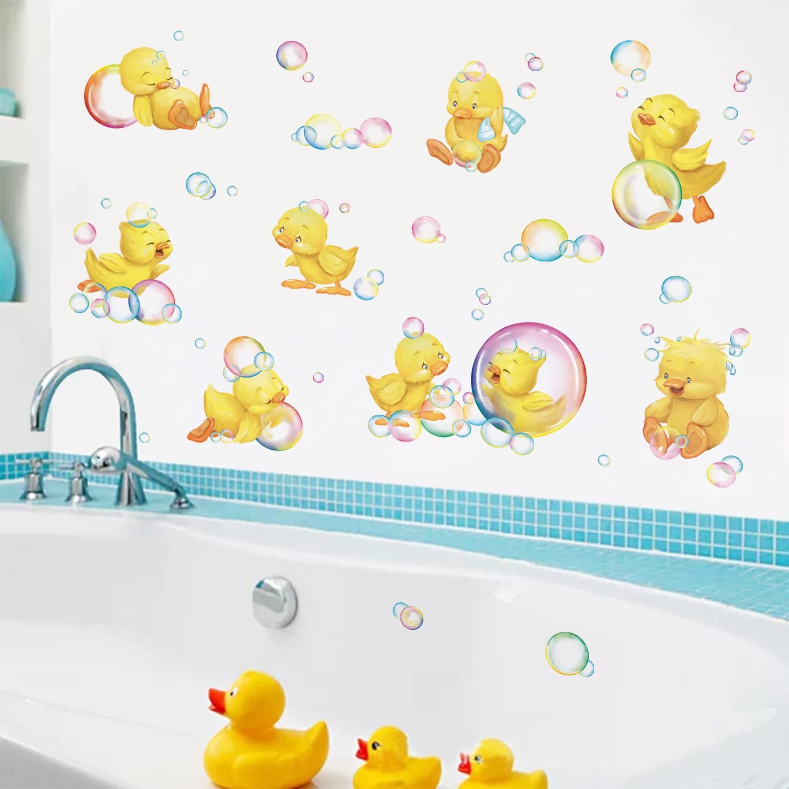 Amazon.com: Wallmonkeys Cute Baby Duck Lifted Wall Decal Peel and Stick ...