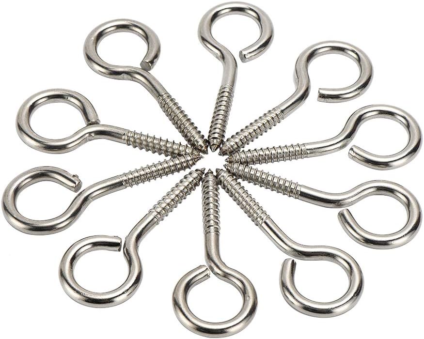 Amazon.com: HOME MASTER HARDWARE 4-7/8 Inch Heavy Duty Eye Screw Hooks ...