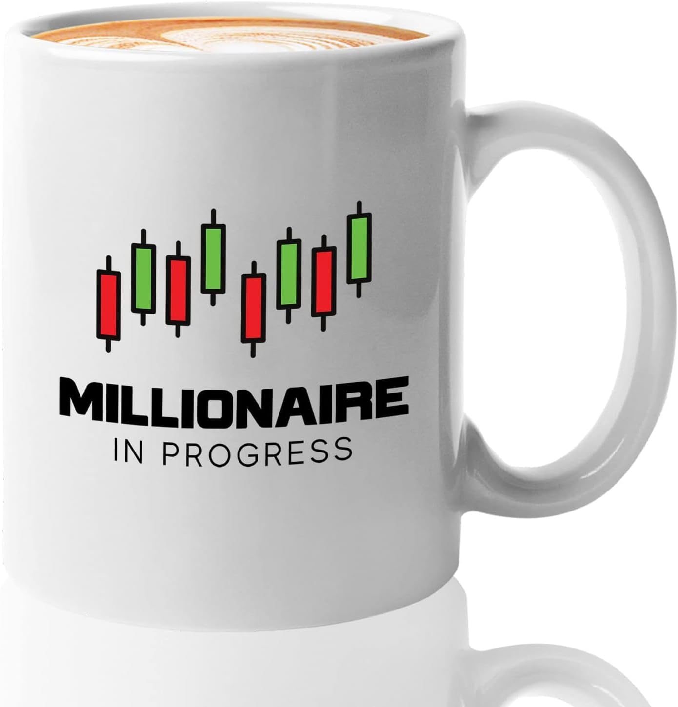 Amazon.com: BSEFHN Stock Trader Coffee Mug - Millionaire in Progress ...