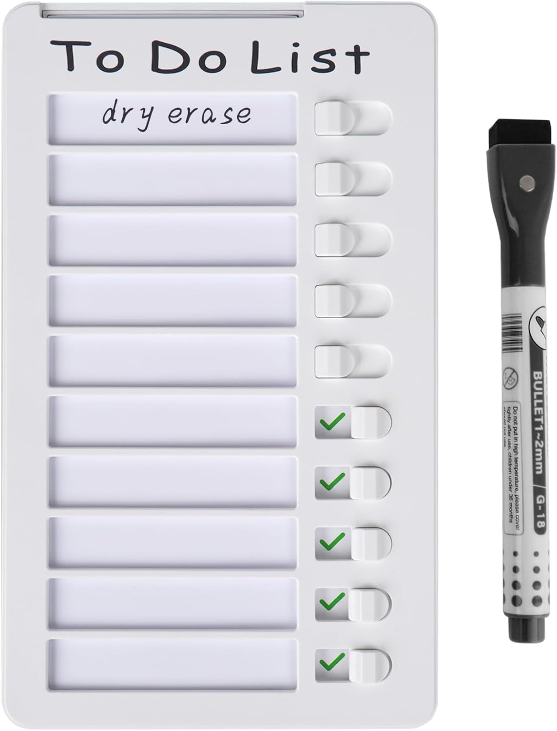 Magnetic Dry Erase to Do List Chore Chart for Kids Checklist Board ...