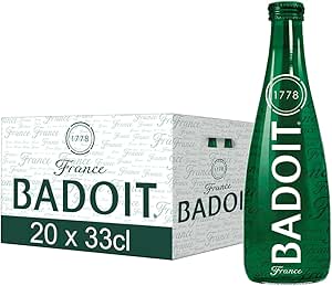 Badoit Sparkling Natural Mineral Water, 20 x 330ml Bottles, 20 x 6600 ...