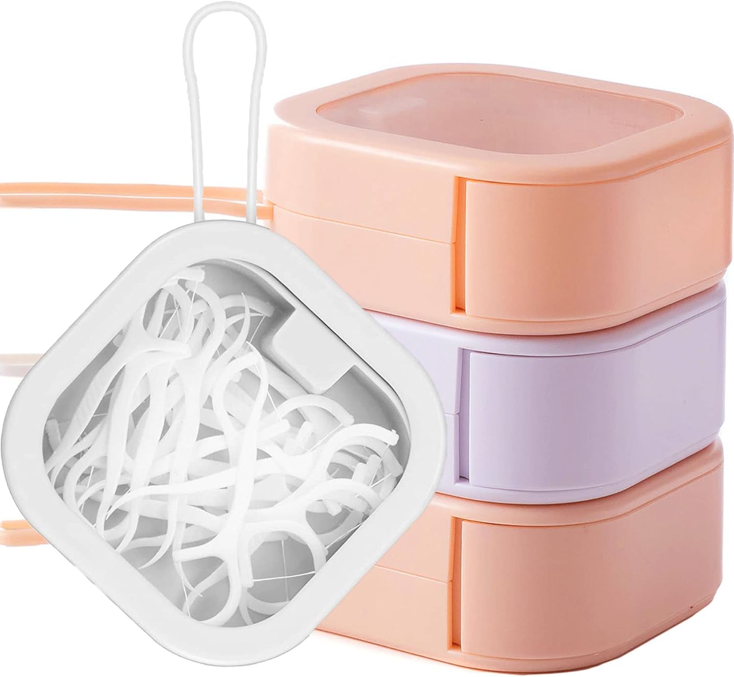 Amazon.com: RuDily 4pcs Hair Tie Organizer Boxes,Small Portable Hair ...