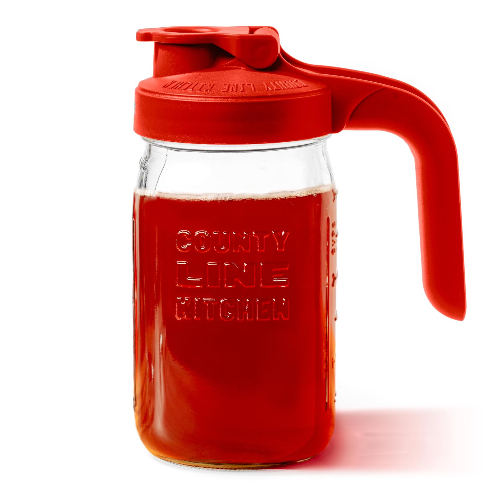 Snapklik.com : County Line Kitchen Glass Mason Jar Pitcher