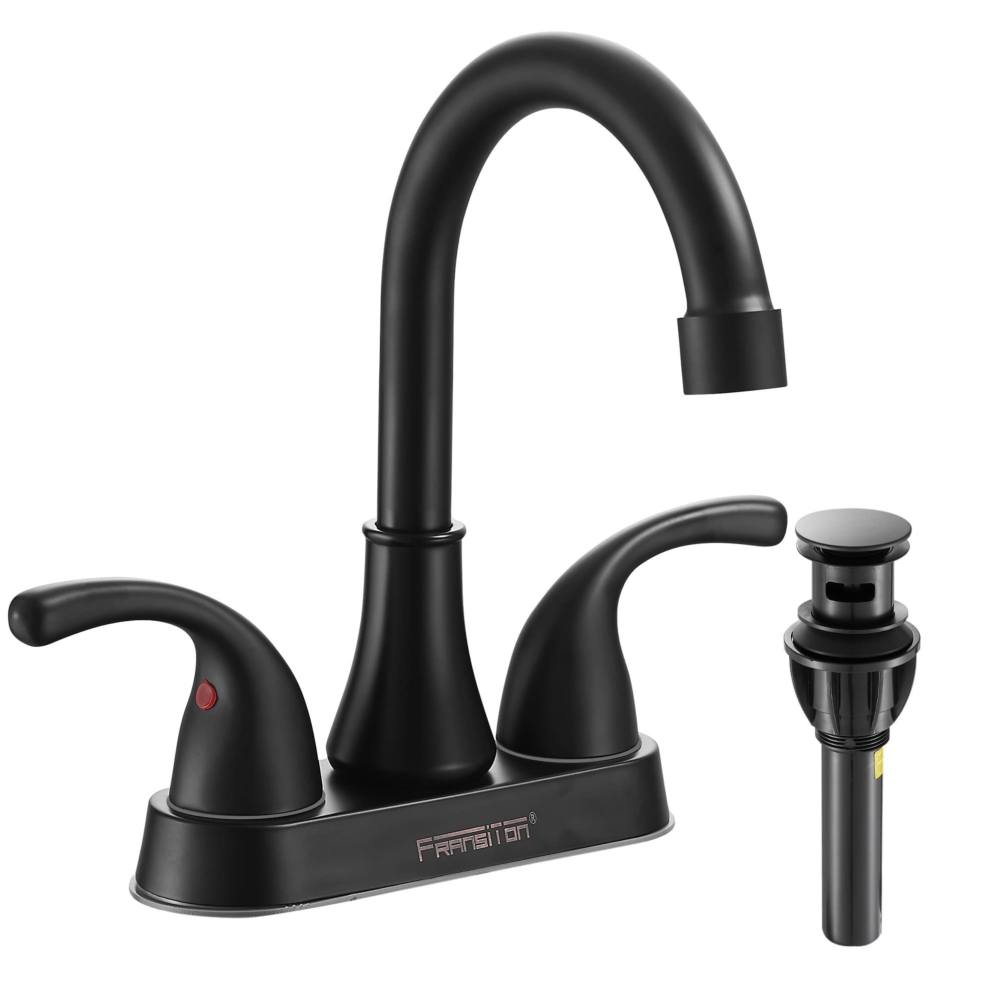 Snapklik.com : FRANSITON 4 Inch 2 Handle Bathroom Sink Faucet Lead-Free ...