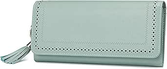 Jeffy & Retro Designer Long Genuine Leather Wallets Card Holder for ...