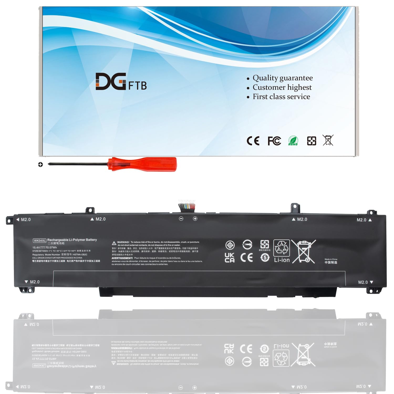 Amazon.com: DGFTB WK04XL 70.07Wh Laptop Battery for HP Victus 16-e 16-d ...