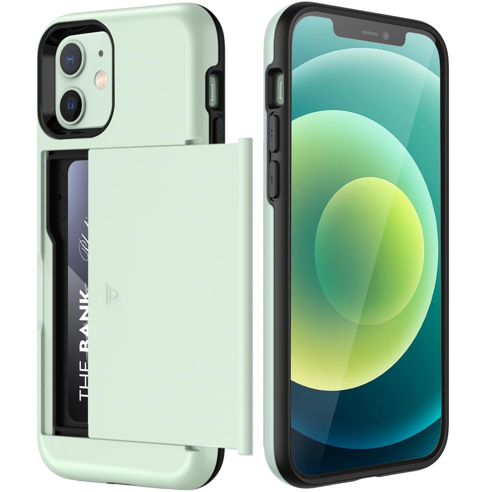 JETech Wallet Case for iPhone 12/12 Pro 6.1-Inch with Card Holder, Dual ...