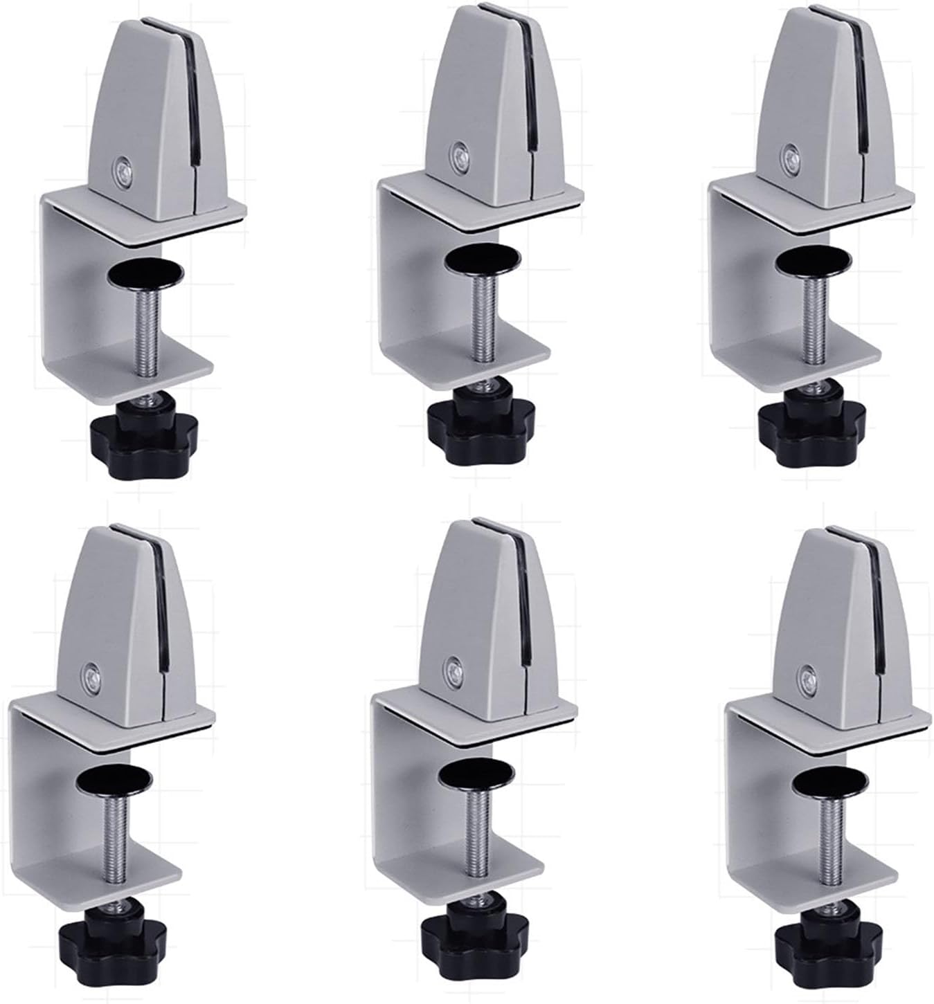 Amazon.com : Sneeze Guard Support Clips Adjustable Office Partition ...