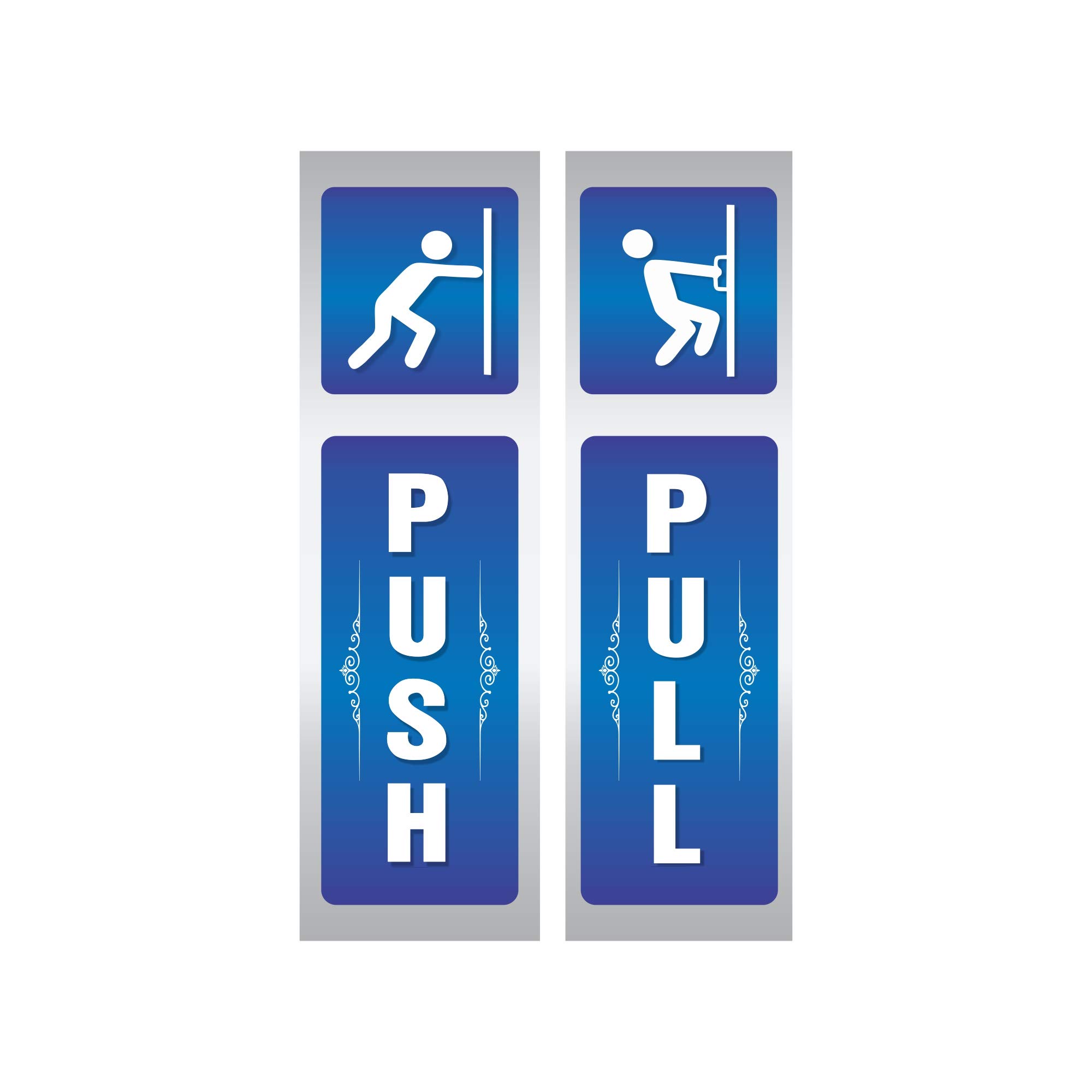 Buy Anne Print Solutions® Push Pull Stickers for Glass Door Self ...