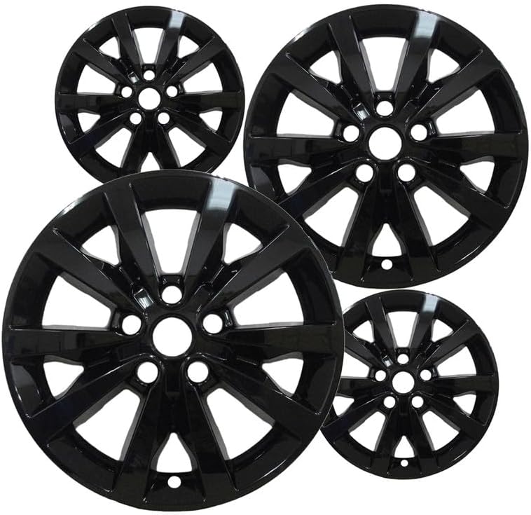 Amazon.com: Fuel Rider Set of 4 18 Inch Gloss Black Rim Wheel Skins ...