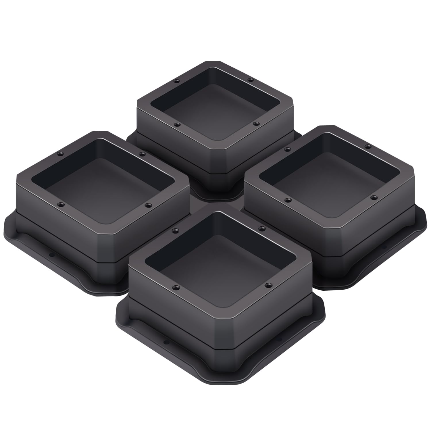 Amazon.com: Sunifier Bed Risers 1 inch, Heavy Duty Furniture Risers 1 ...