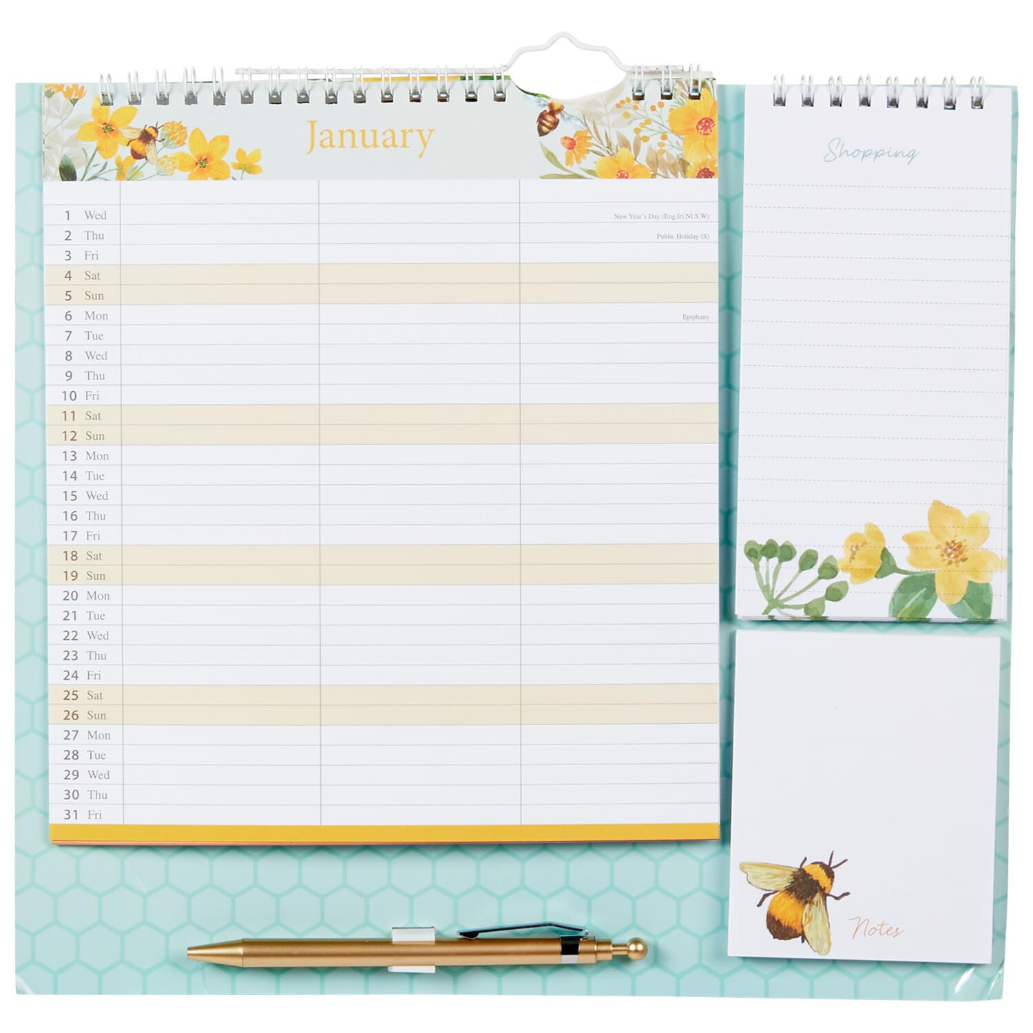 2025 Spiral Bee Calendar and Organiser – 2025 Planer – Perfect Gift for ...