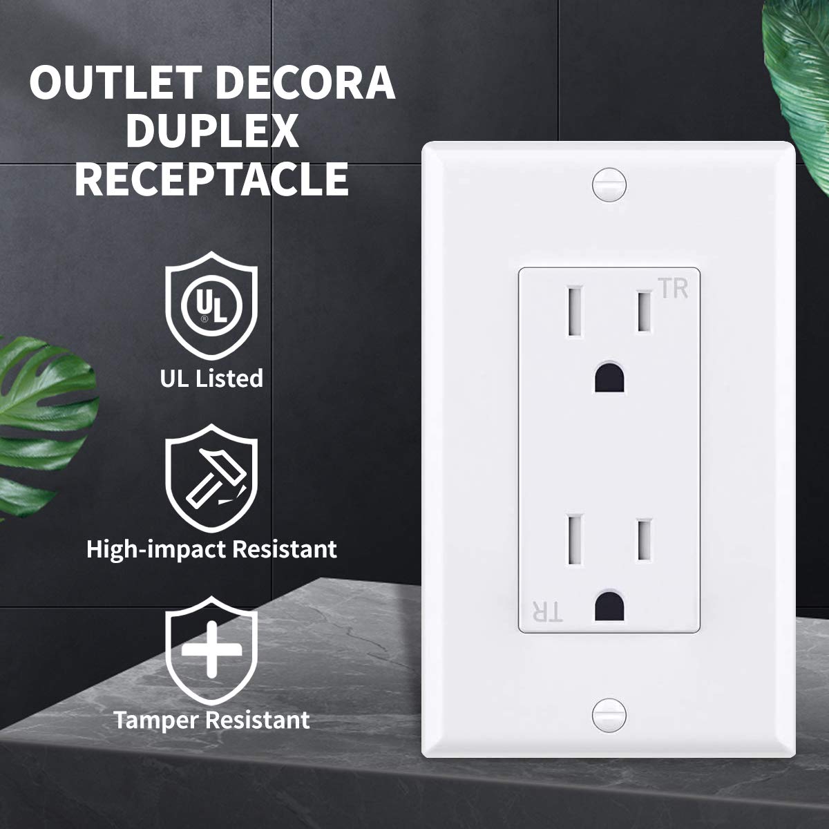 Snapklik.com : Micmi Decorator Receptacle Outlet, Decorative Socket ...