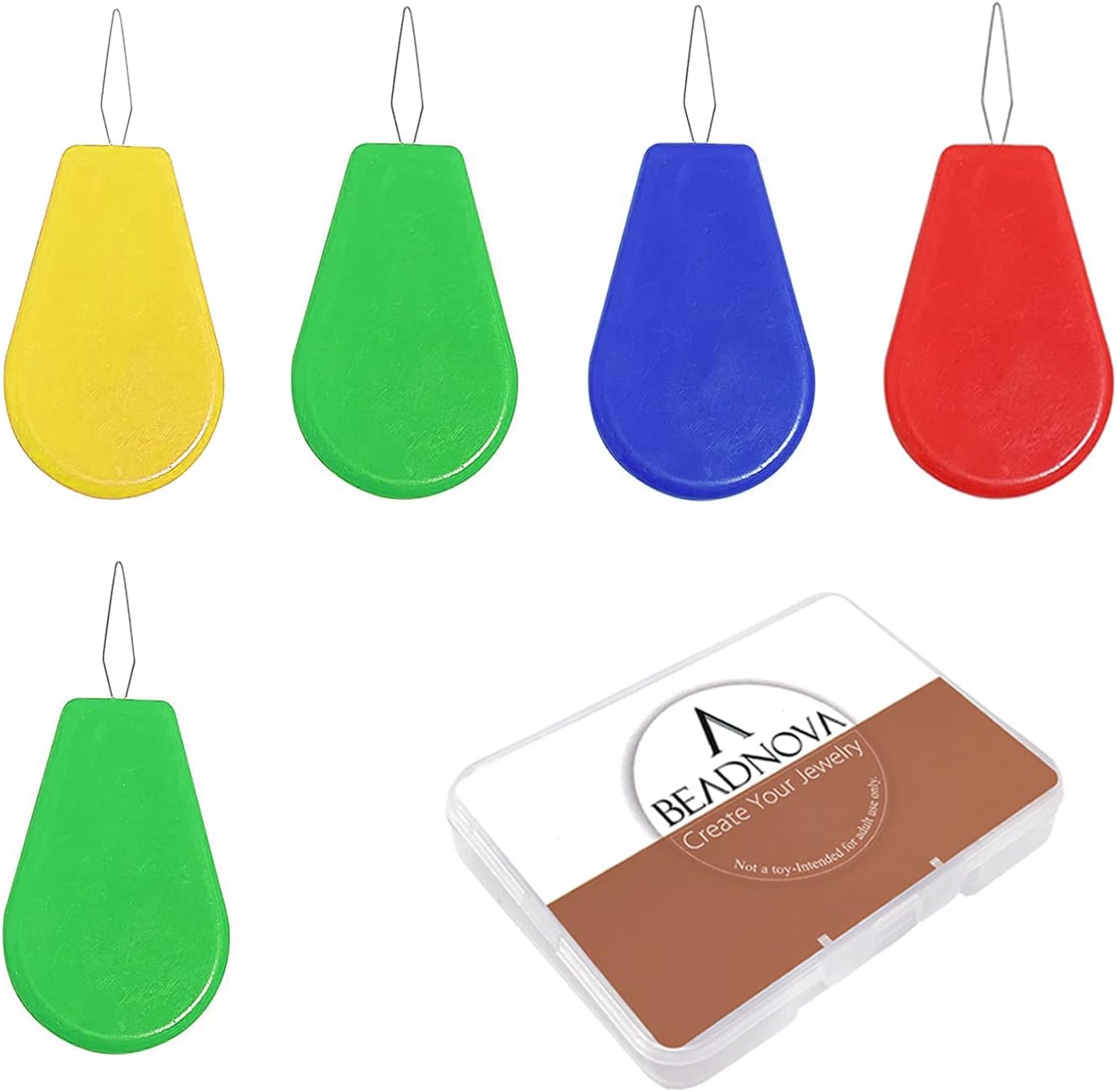 Amazon.com: BEADNOVA Embroidery Needle Threader Tool 5pcs Plastic Wire ...