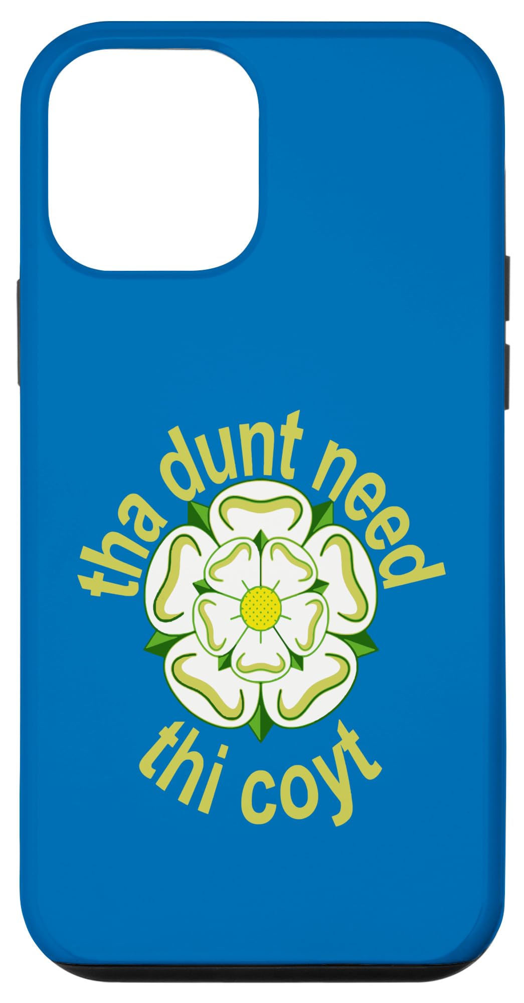 iPhone 12 mini Tha Dunt Need Thi Coyt Yellow-Green Text Case – BigaMart