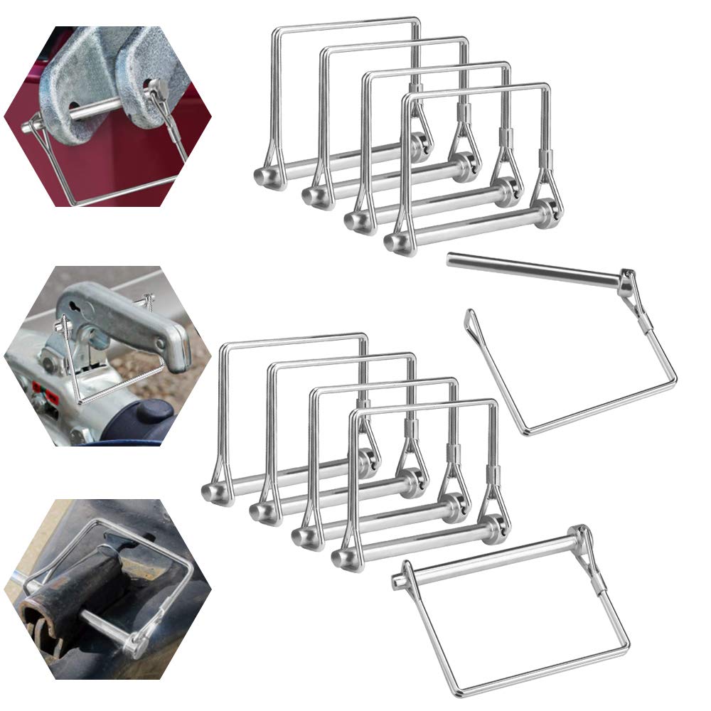 Buy FAVENGO Locking Pin, Heavy Duty Safety Coupler Pin,Square Loop Wire ...