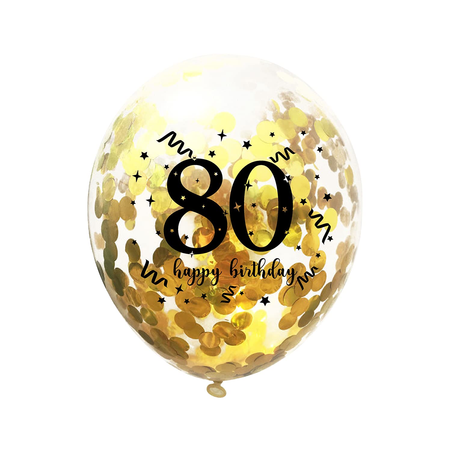 Buy AMZPTBOY 80th Birthday Party Balloons 12 Inch 80 Year Old Balloon ...