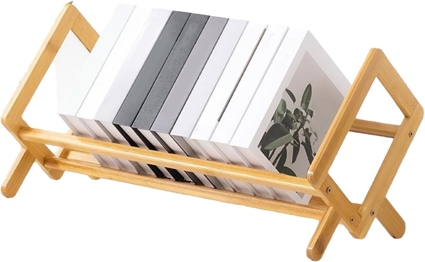 Amazon.com: Desktop Bookshelf – Adjustable Wooden Organizer for Office ...