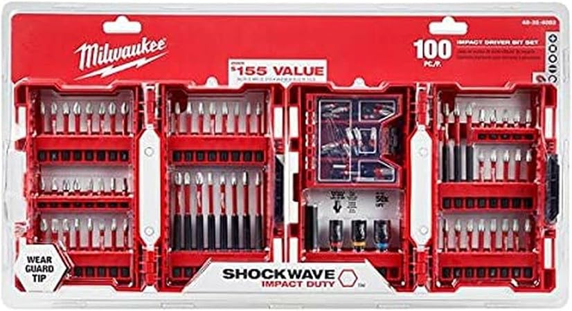 Milwaukee Shockwave Schlagbohrer- und Schraubendreher-Bit-Set aus ...