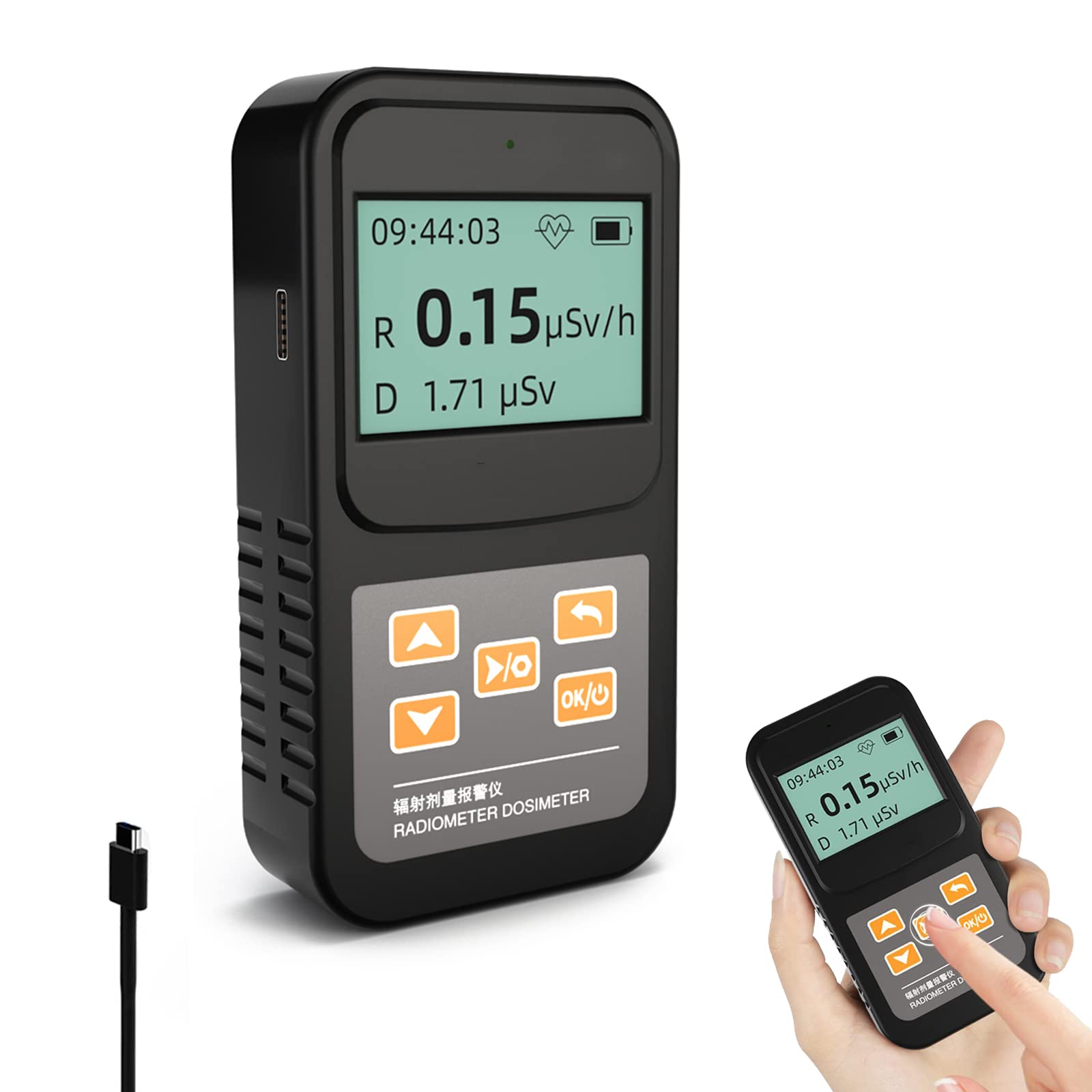 Buy Portable Nuclear Radiation Detector, Professional Geiger Counter ...