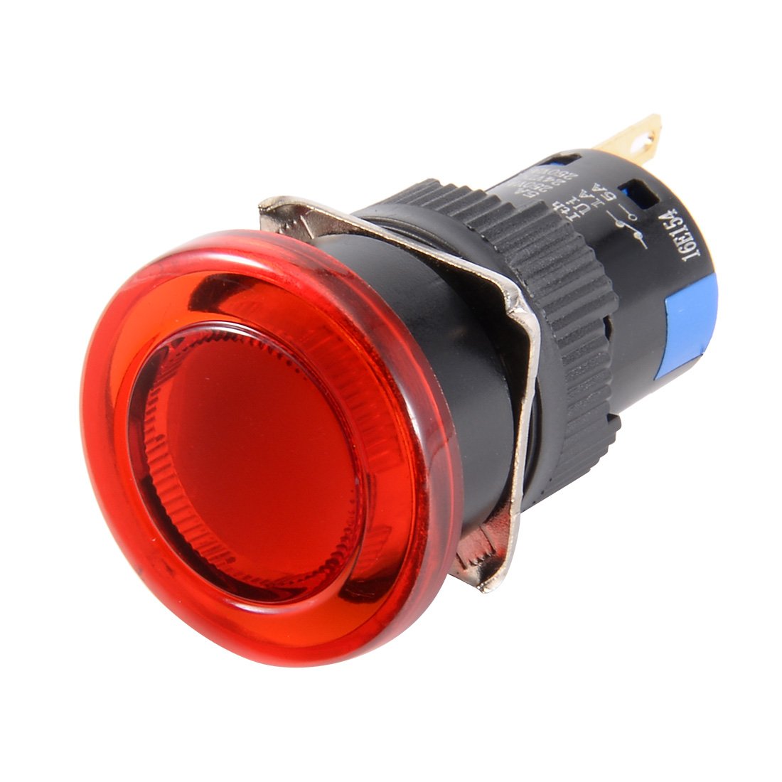 uxcell Thread Mounting Momentary Mushroom Push Button Switch K16-911R ...