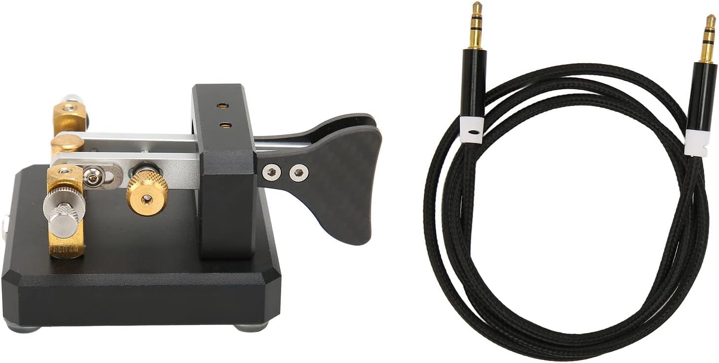 Amazon.com: GLOGLOW CW Morse Code Key, Auto Morse Telegraph Key Pure Silver Contacts Double ...