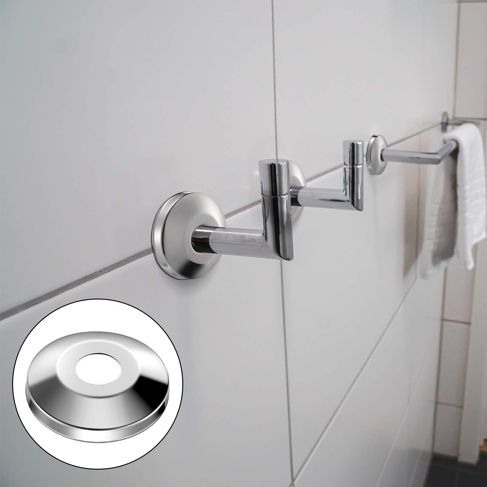 Stainless Steel Escutcheon Plates 1.406 Inch Hole Device Receptacle