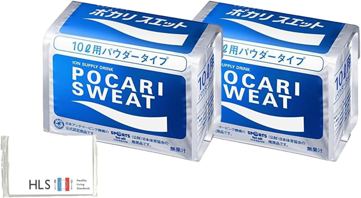 Amazon.co.jp: 【HLS】 ポカリスエット パウダー (740g × 2袋) 10L用 × 2袋 HLSオリジナルポケットティッシュ付 : 食品・飲料・お酒