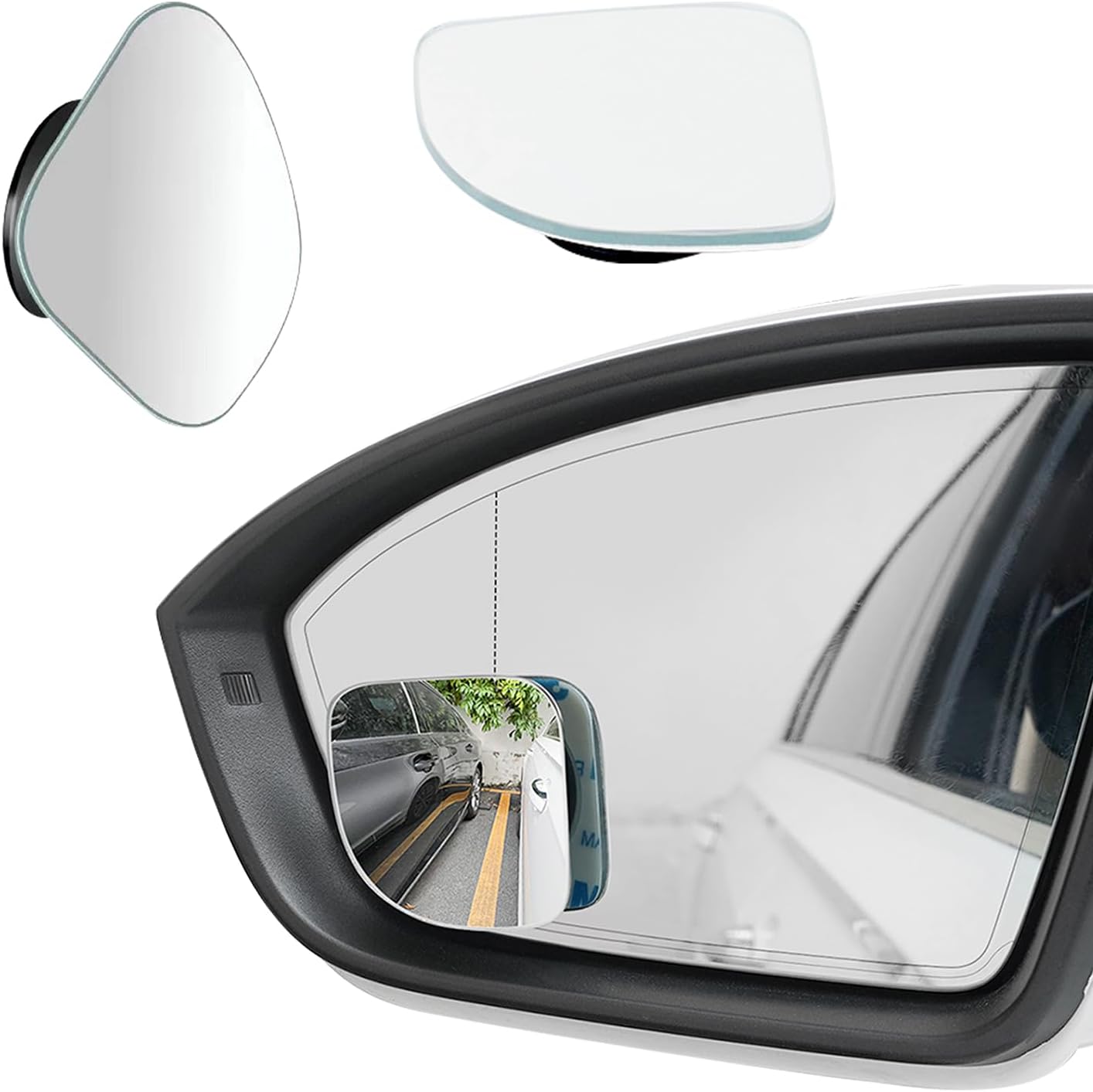Amazon.com: Suvnie 2PCS Blind Spot Mirror, Round HD Glass Frameless ...