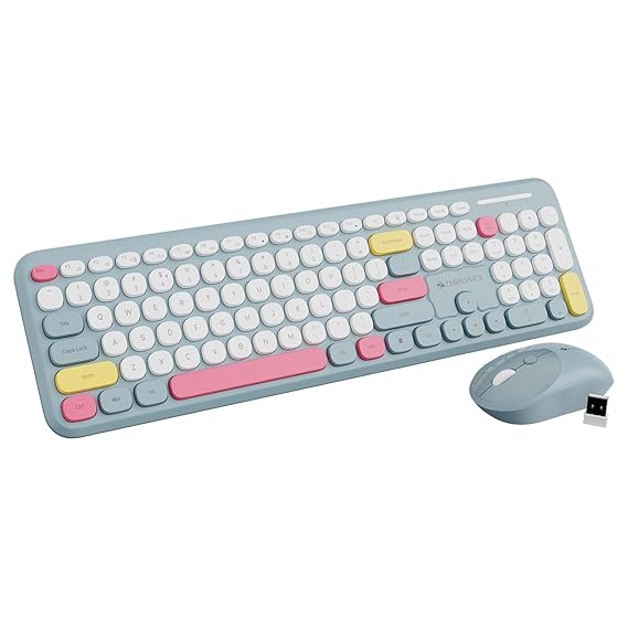 Amazon.in: Buy ZEBRONICS Companion 302 2.4GHZ Wireless Keyboard & Mouse ...