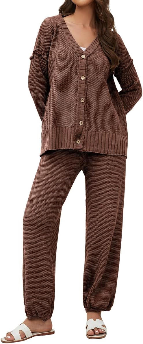 Amazon.com: MISSACTIVER Women's 2 Piece Outfits Sweater Set Sweatsuit ...