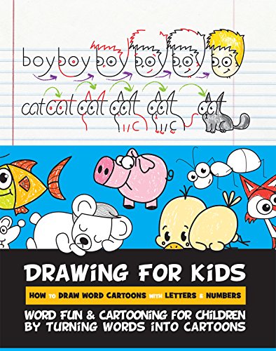 Drawing for Kids How to Draw Word Cartoons with Letters & Numbers: Word ...