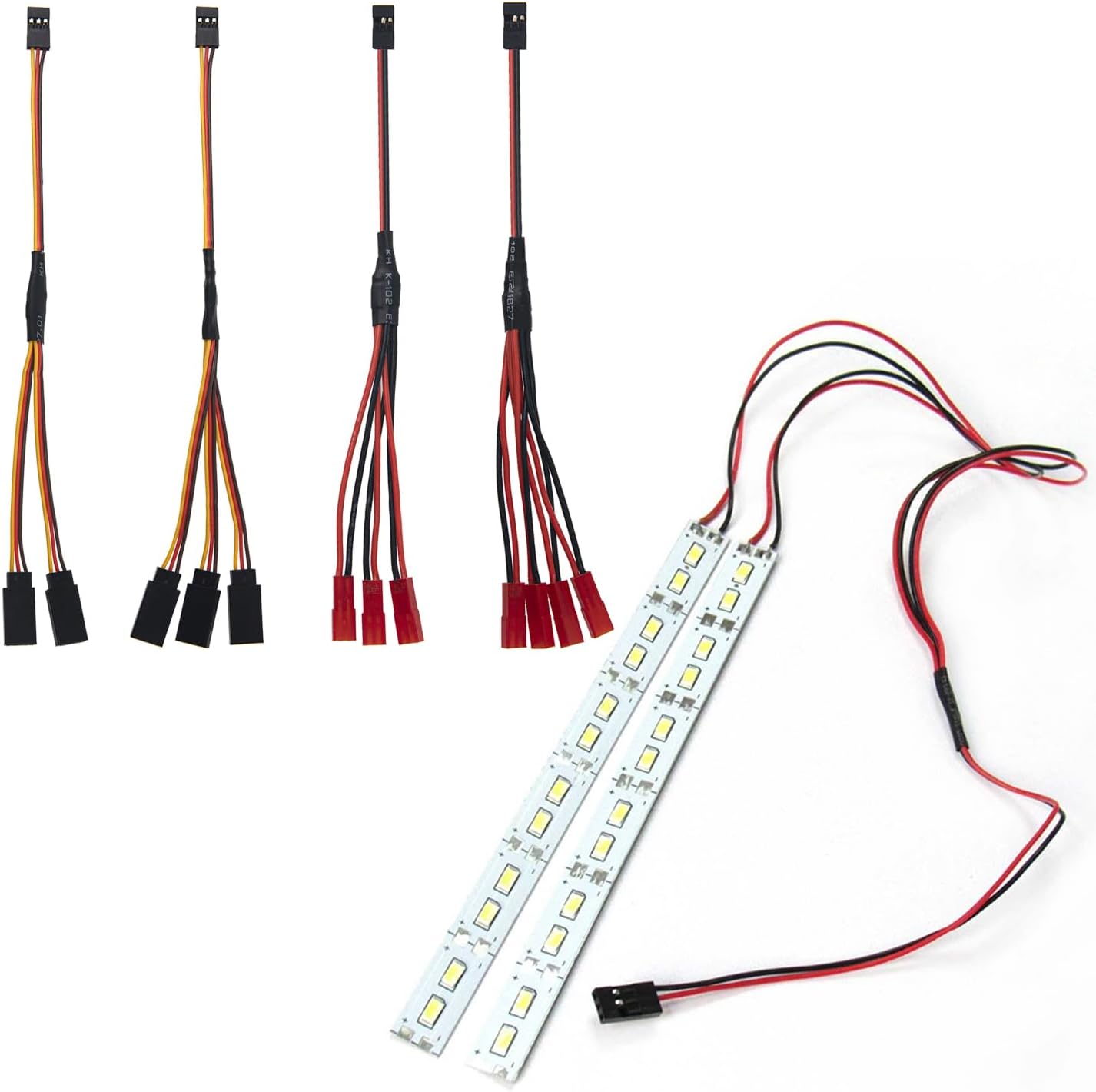 Amazon.com: 24 LEDs Chassis Light Aluminum RC LED Strip 6V & 7.87" JR ...