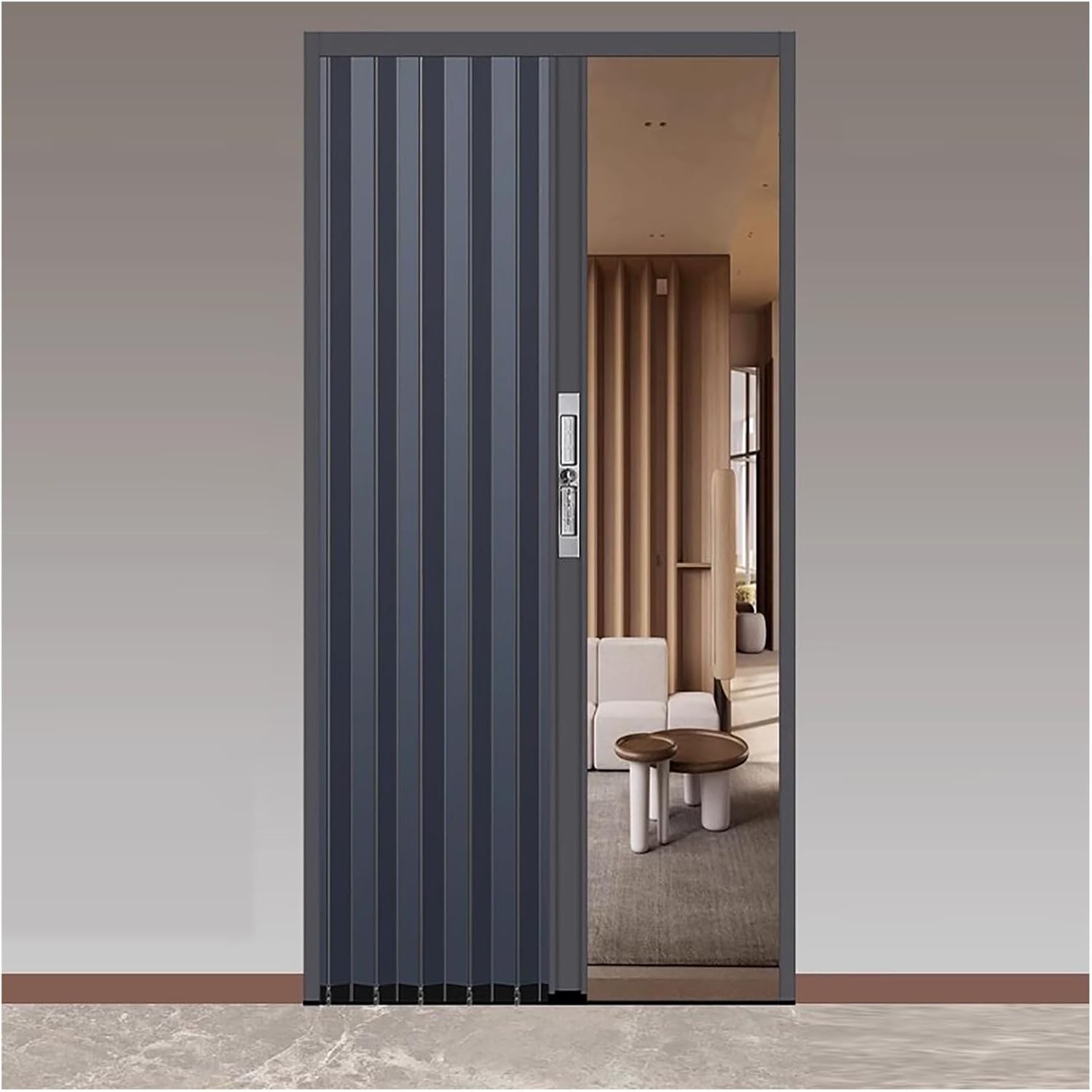 Black Folding Door Home Concertina Accordion Internal Replacement ...