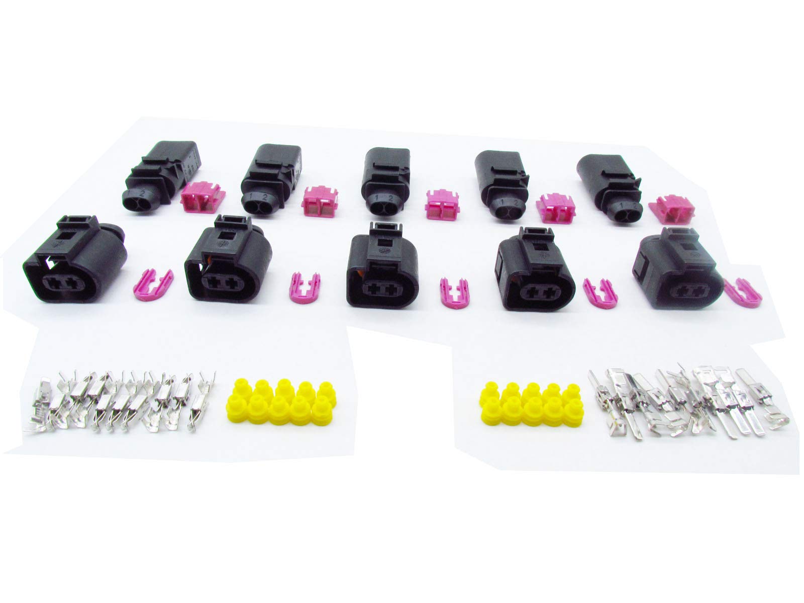 Amazon.com: CNKF 5 Sets Bosch 3.5mm 2 Pin Way Male Female Sensor auto ...