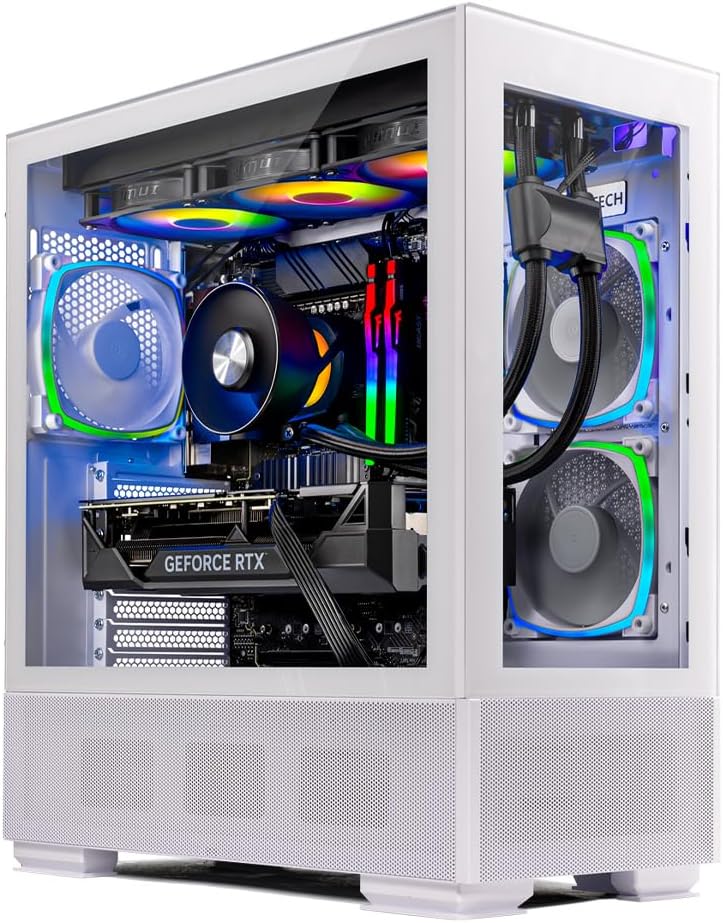 Amazon.com: Skytech Gaming Azure PC Desktop – AMD Ryzen 9 7900X3D 4.4 ...