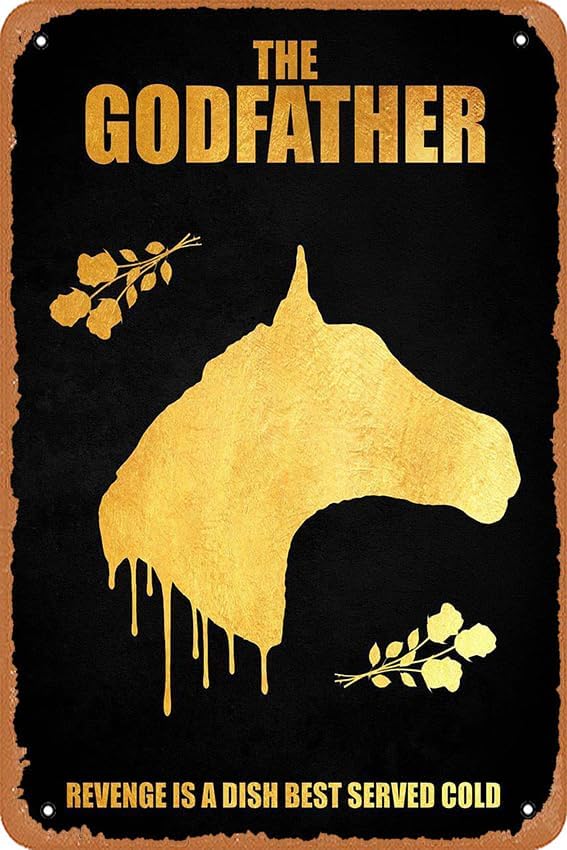 Amazon.com : muecddoa The Godfather Minimal Movie Poster V5 Retro ...