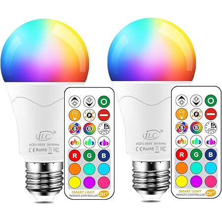 iLC 12W Lampadine Colorate Led RGBW Cambiare colore Lampadina Bianca ...