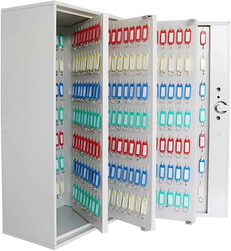 Amazon.com: Steel Locking Key Cabinet with Hook and Label,Large ...