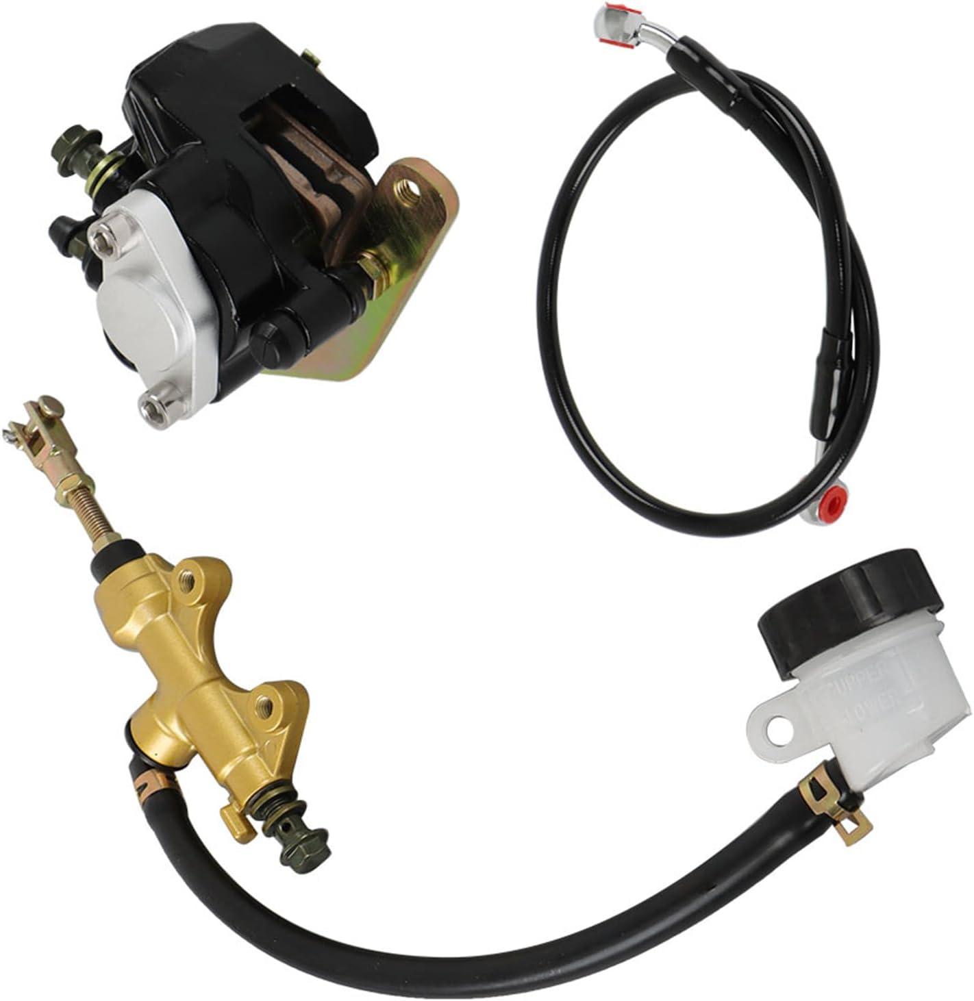 Amazon.com: labwork Rear Brake Caliper Hose and Master Cylinder ...