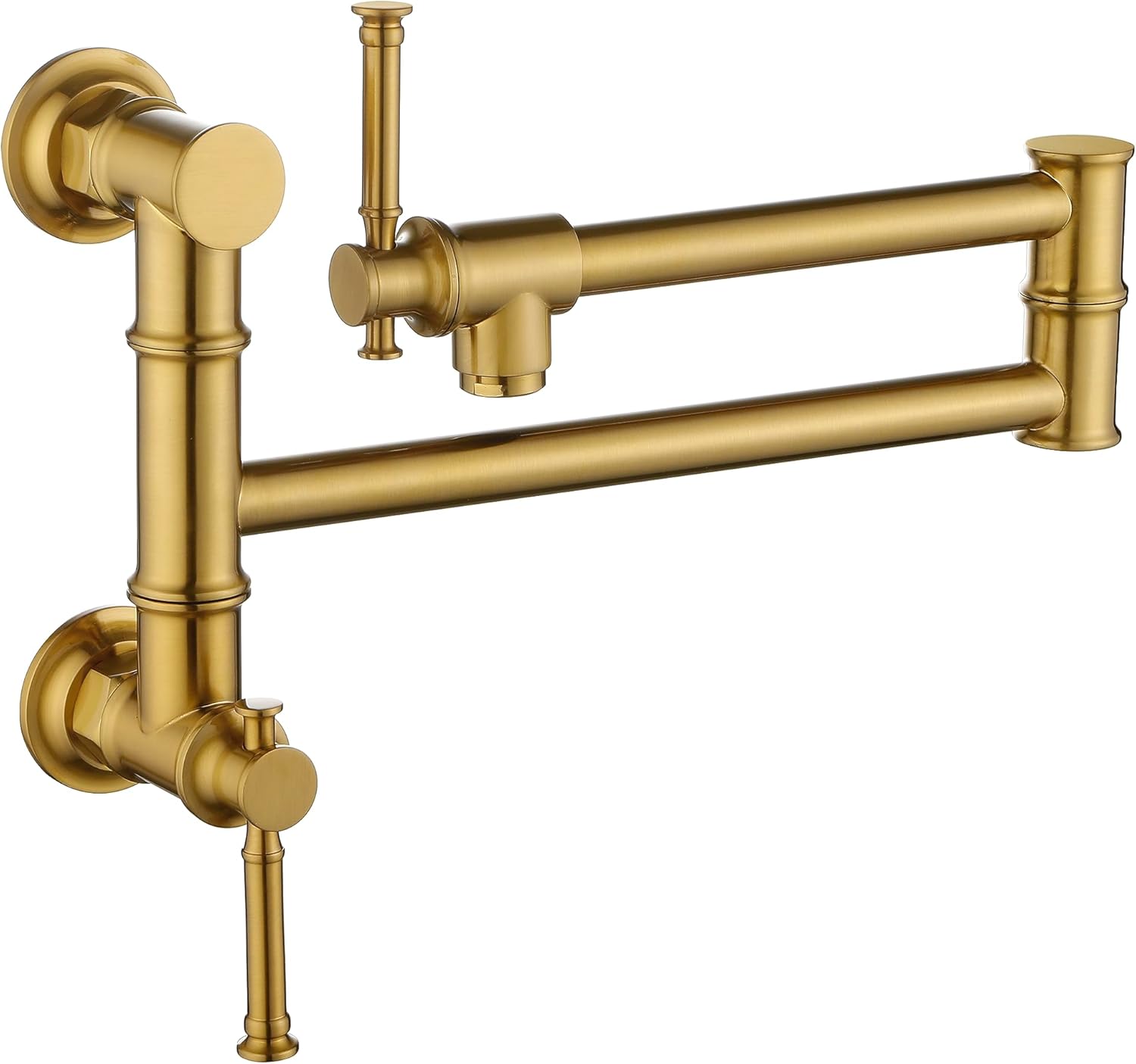 Strpozt Pot Filler Faucet Wall Mount Folding Kitchen Faucet with Double ...