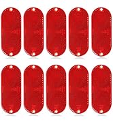 Amazon.com: smseace 10Pack Safety Reflectors White Oval Reflector with ...