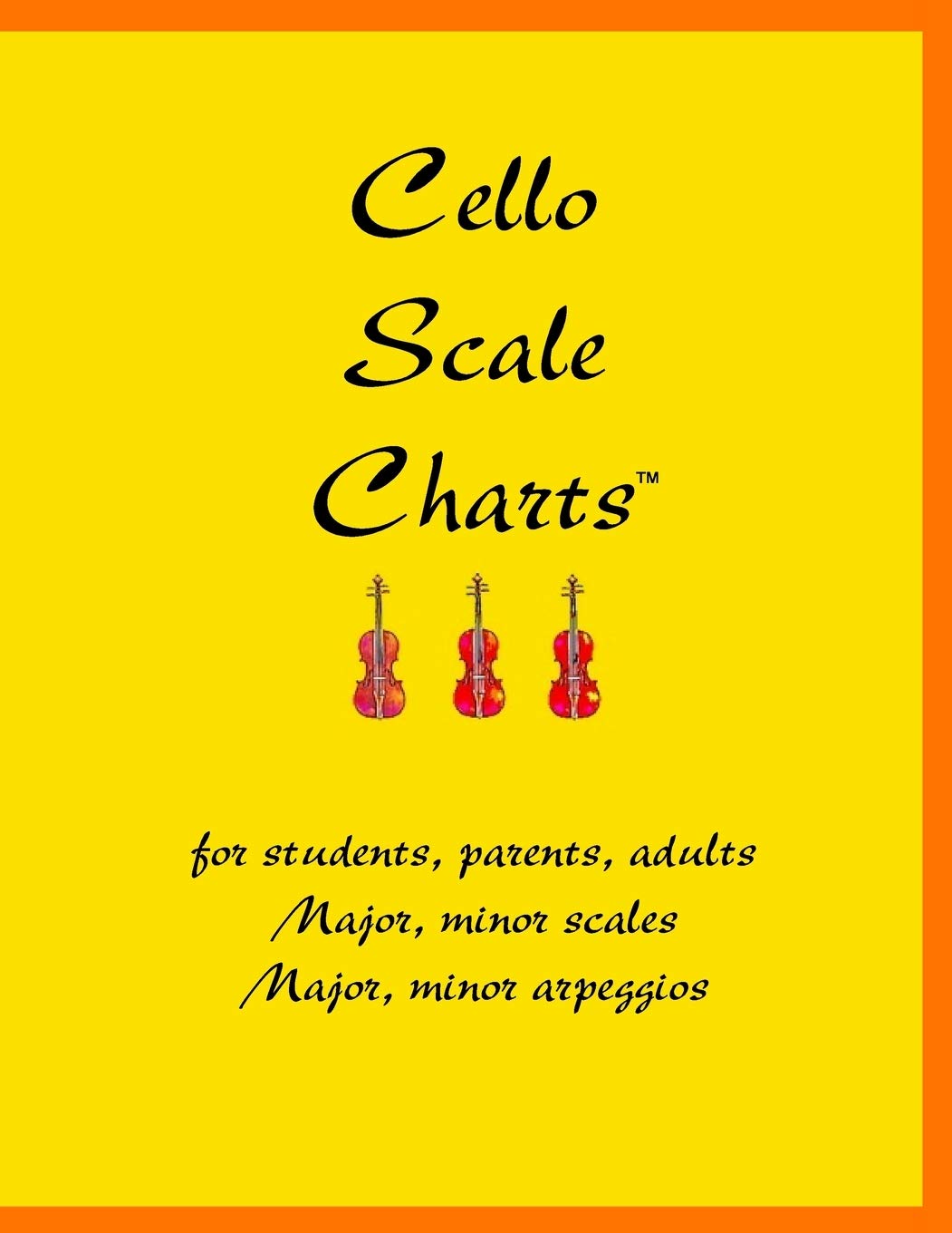 Amazon.com: Cello Scale Charts: For students, parents, adults; major ...