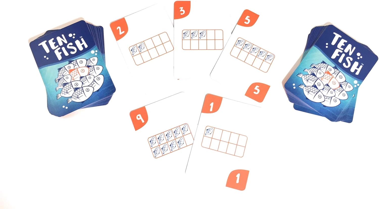 Amazon.com: Ten Fish Math Card Game - Family Friendly Educational Cool ...