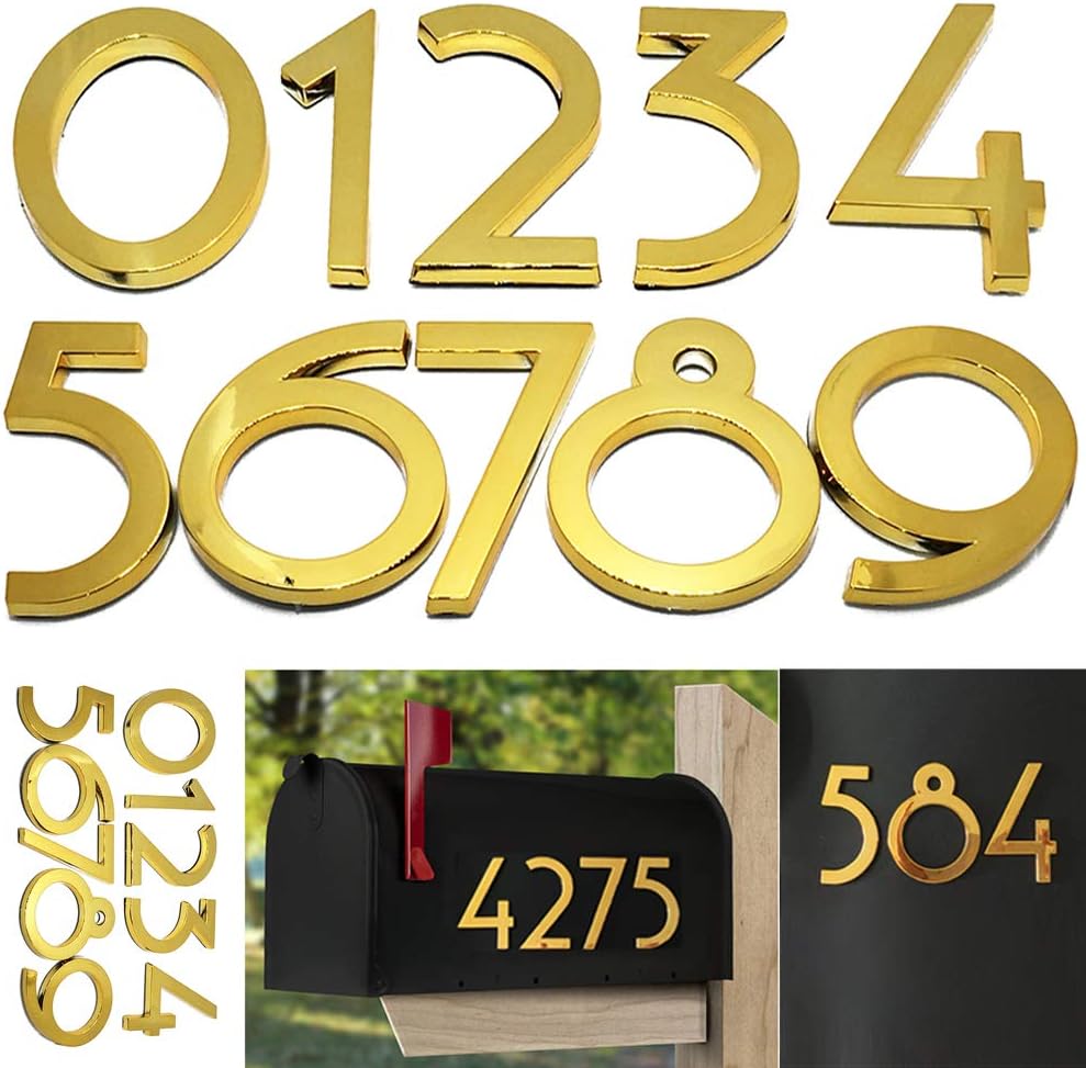 Amazon.com: modbox USA Modern Mailbox Numbers, Custom Cut to Order, Set ...