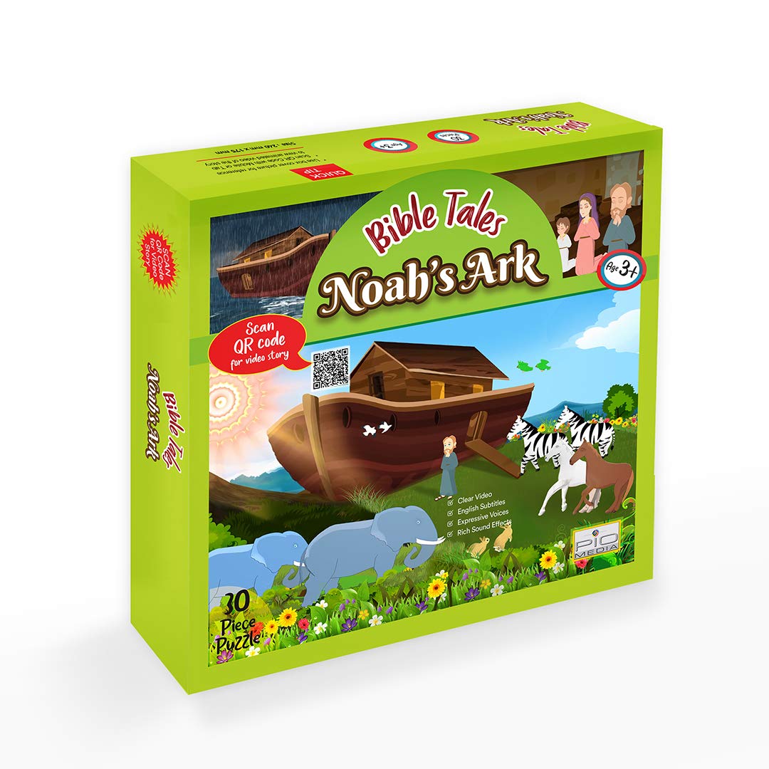 Bible Stories Noahs Ark 30 Piece Jigsaw Puzzle With Animated ...