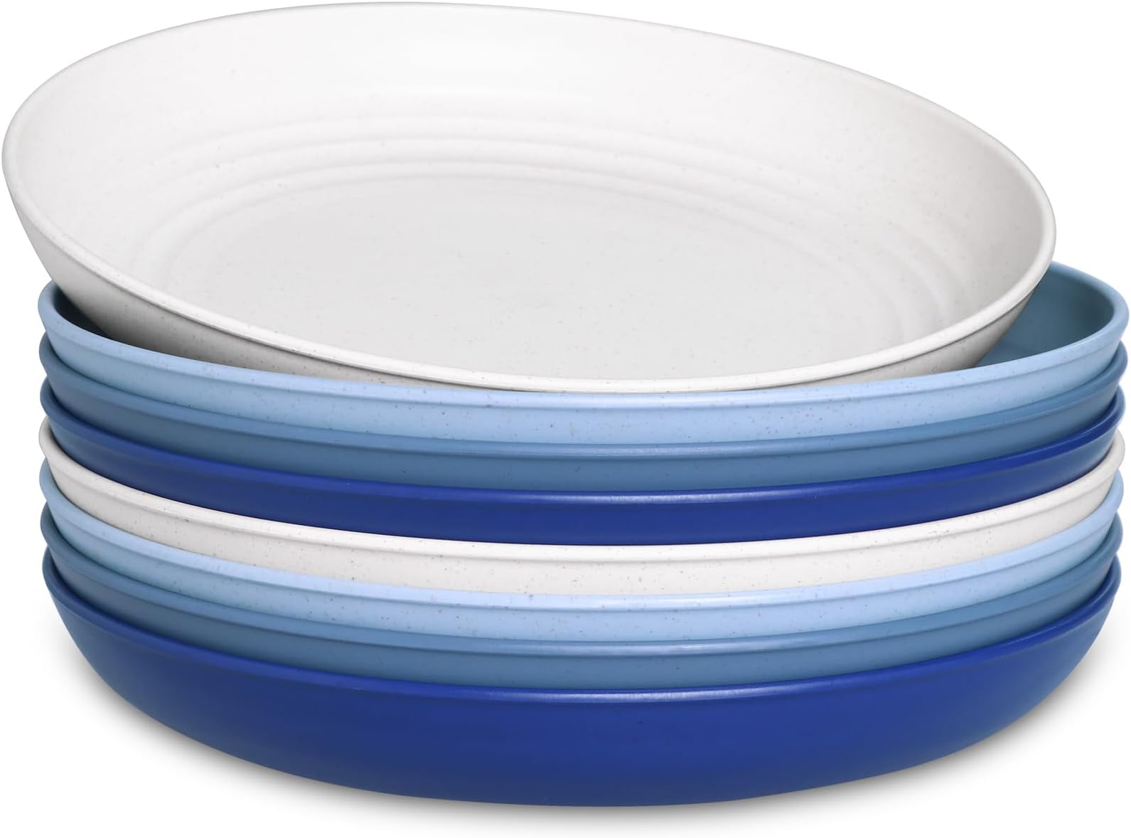 Amazon.com | GENLGE Wheat Straw Plates 10 inch Plastic Dinner Plates ...