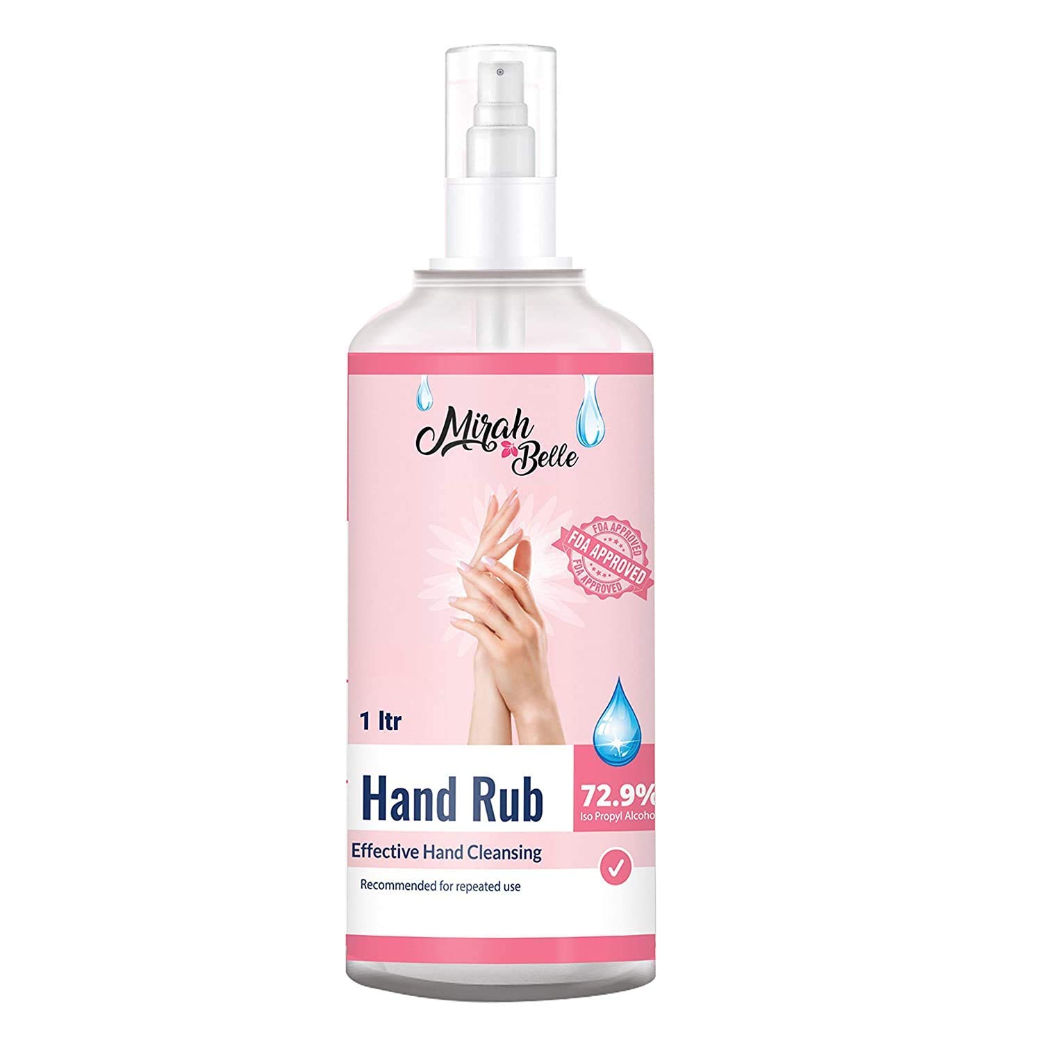 Mirah Belle - Rose Hand Rub Spray (1000 ML) - BUY 2, GET 20 Masks FREE ...
