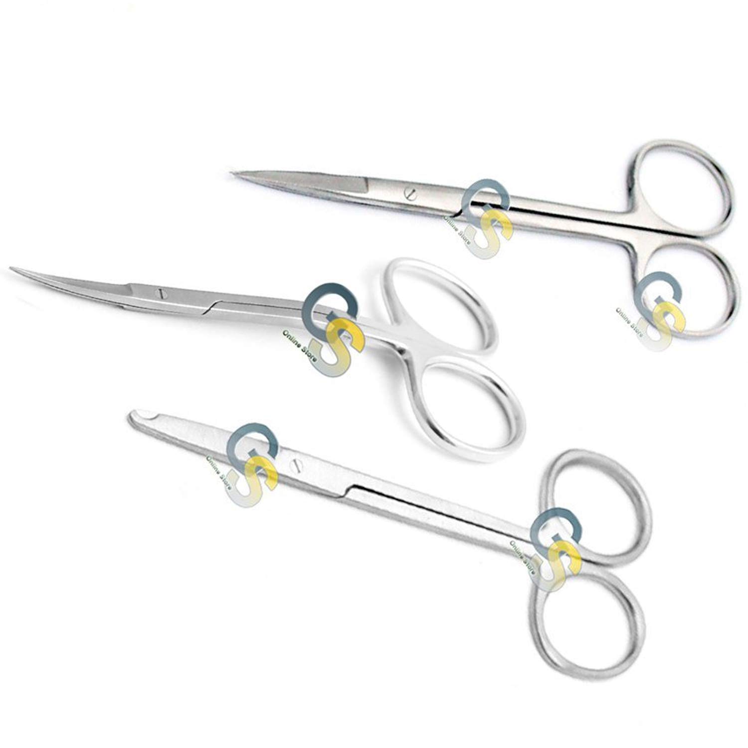 Amazon.com: G.S NURSING SPENCER SCISSORS - LAGRANGE - IRIS GUM STRAIGHT ...